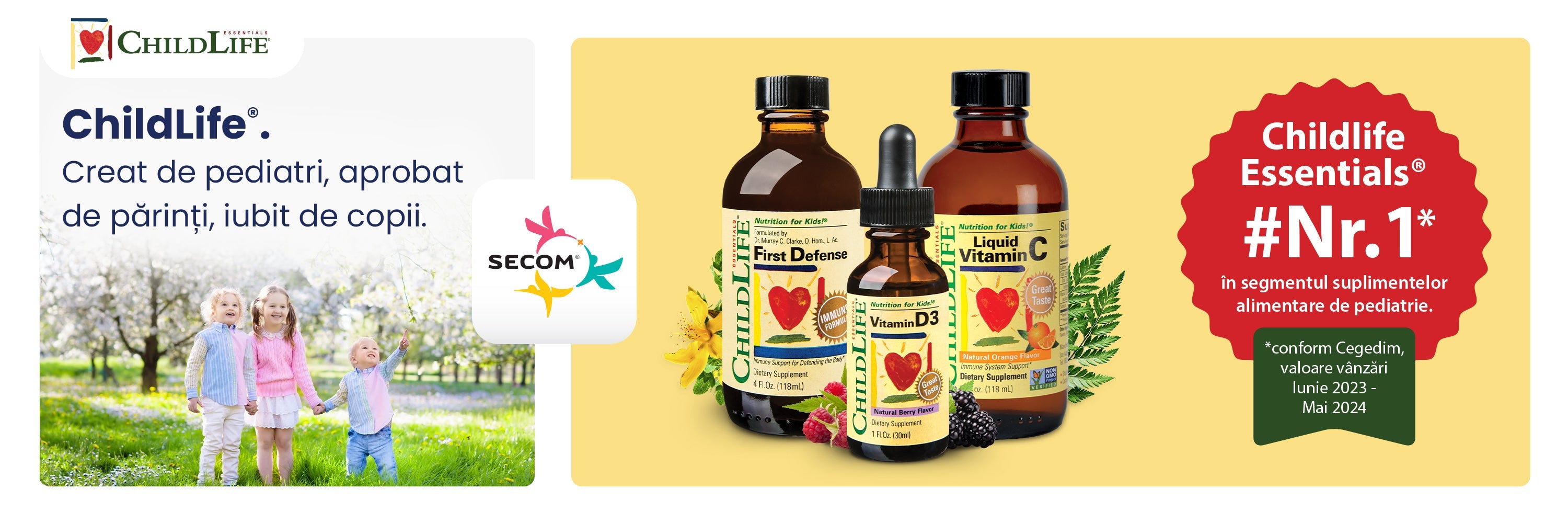 Suplimente Alimentare pentru Copii Childlife Essentials & Secom