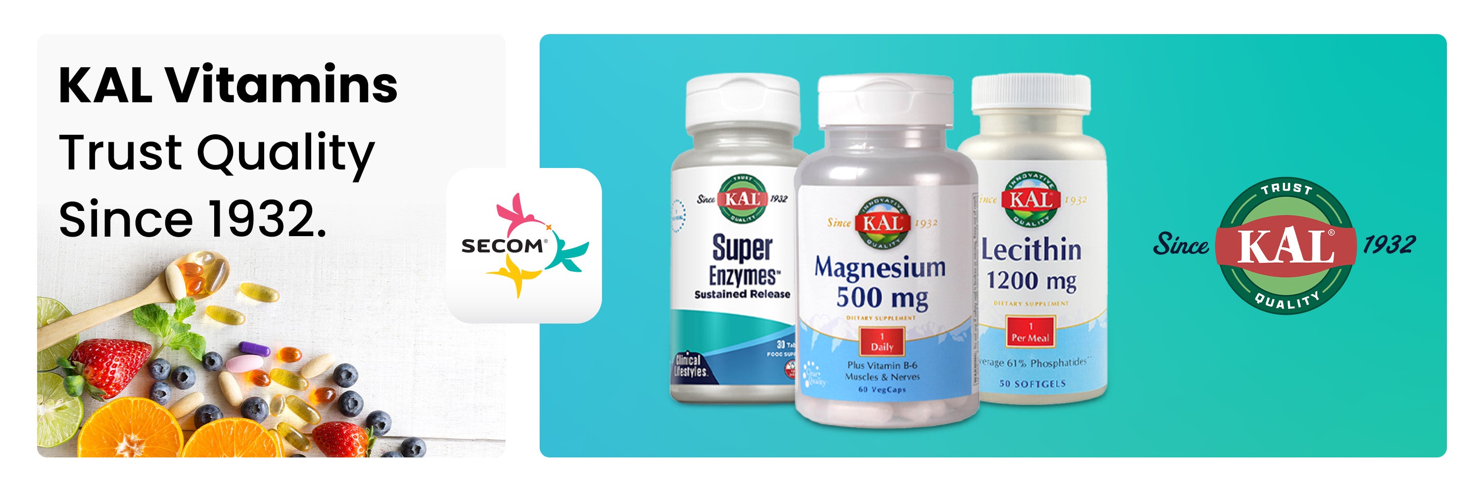 Suplimente Alimentare KAL: Vitamine, Minerale, Enzime | Secom