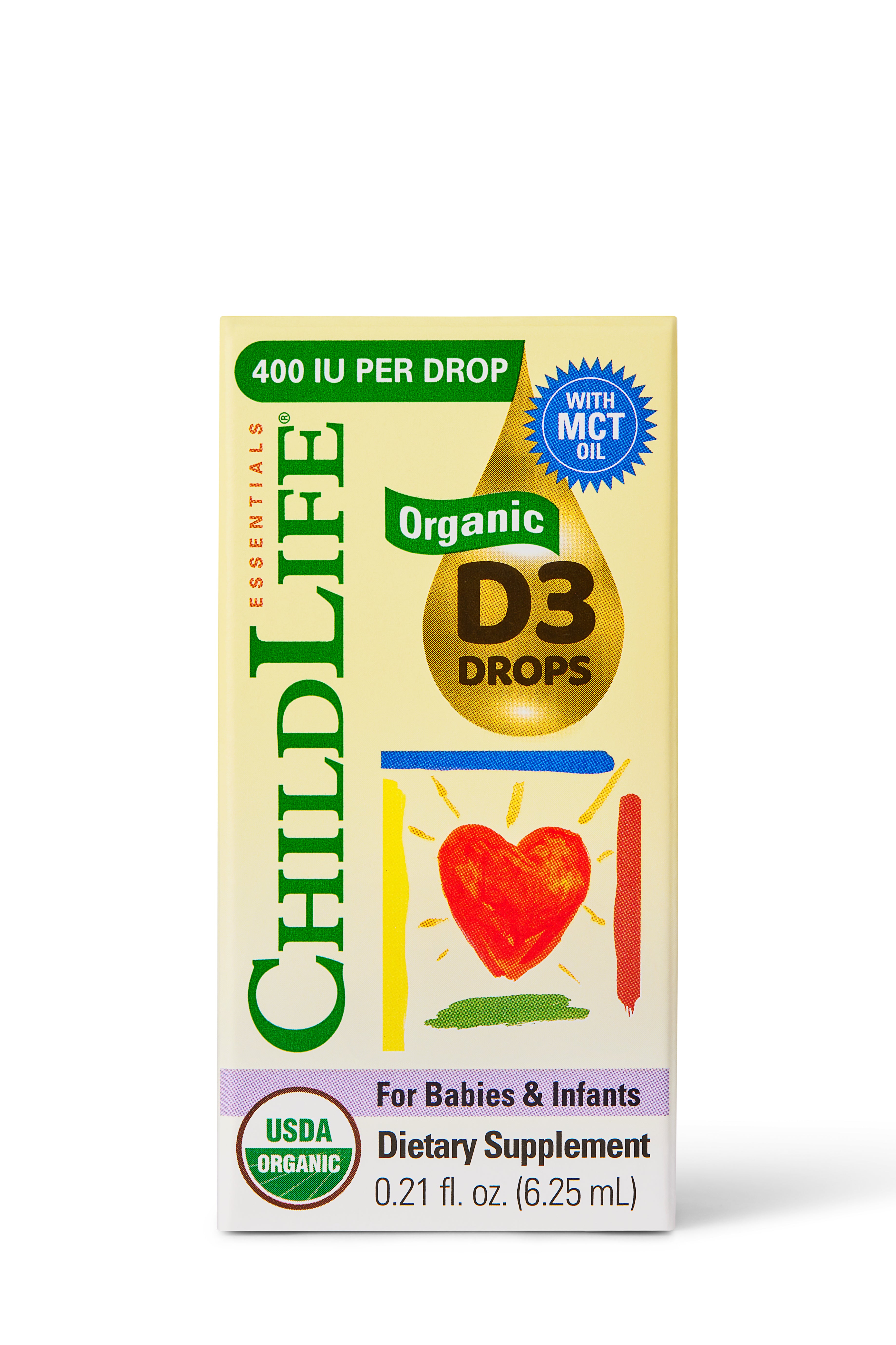 Organic Vitamin D3 400UI (copii) – Childlife Essentials – 6,25ml | Secom