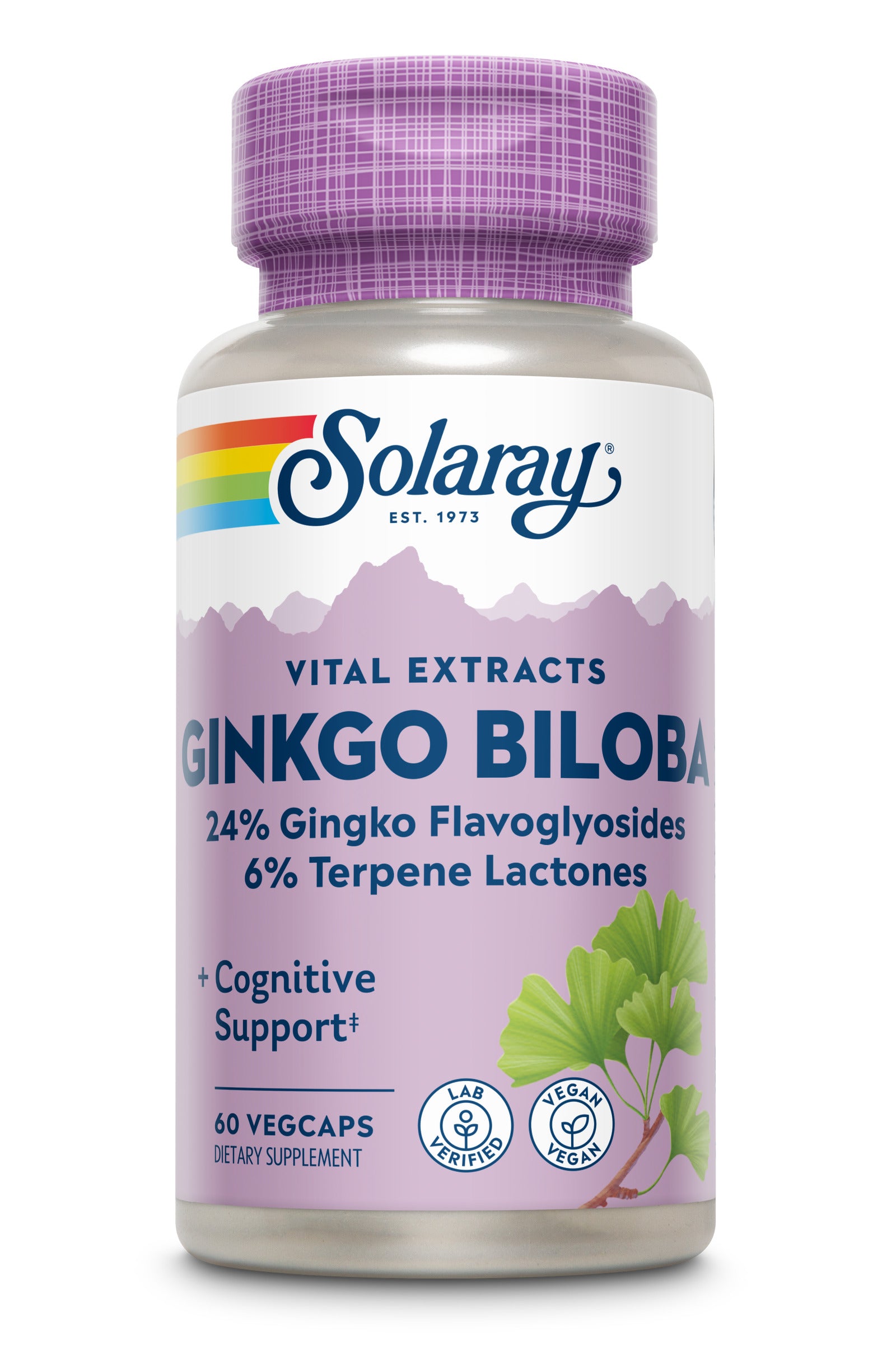 Ginkgo Biloba 60mg – Solaray – 60 capsule vegetale | Secom