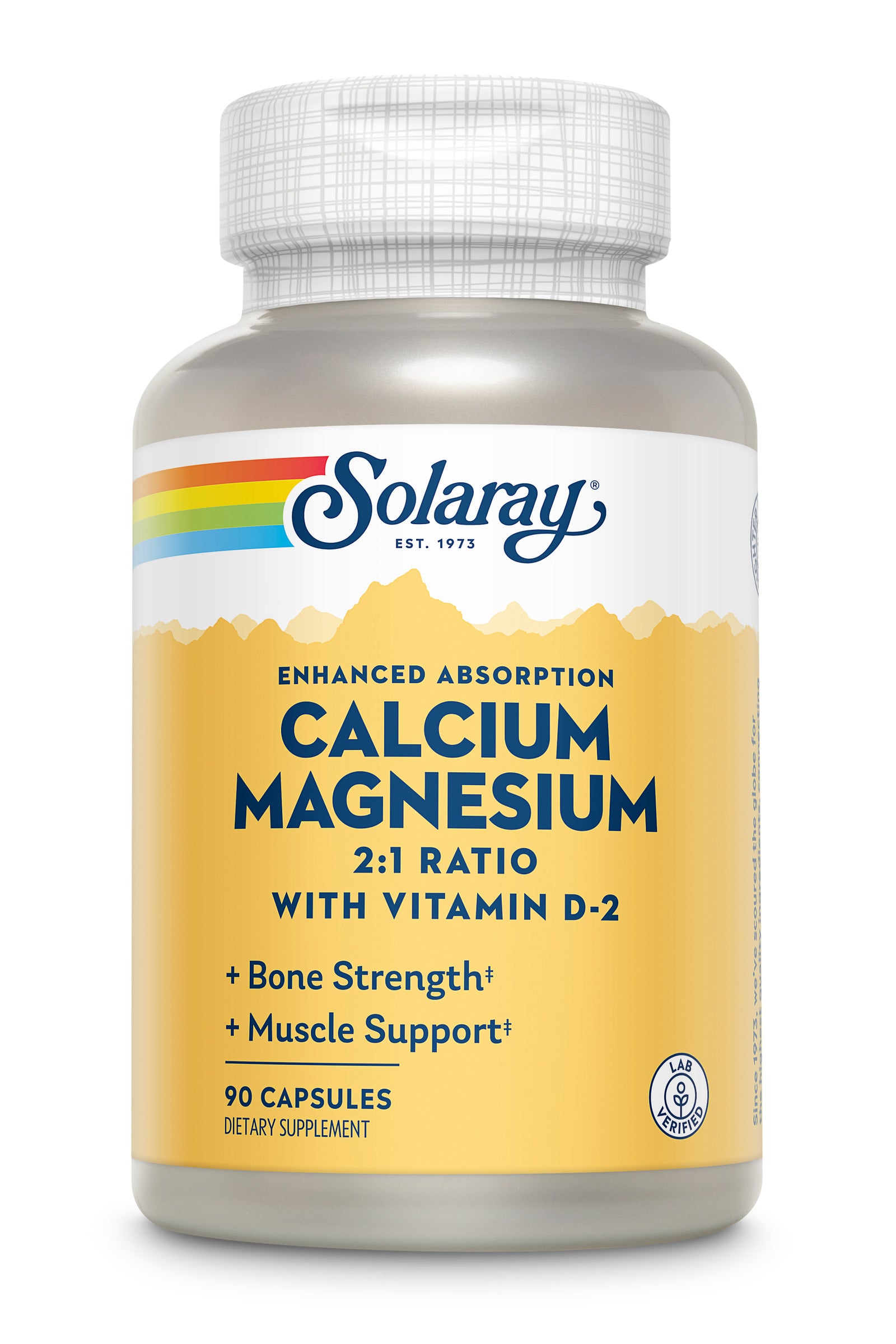 Calcium Magnesium with Vitamin D – Solaray – 90 capsule | Secom