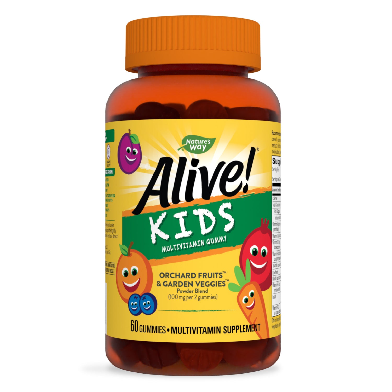 Alive! Kids Multivitamin Gummy 60 – Natures Way – flacon cu 60 jeleuri ...