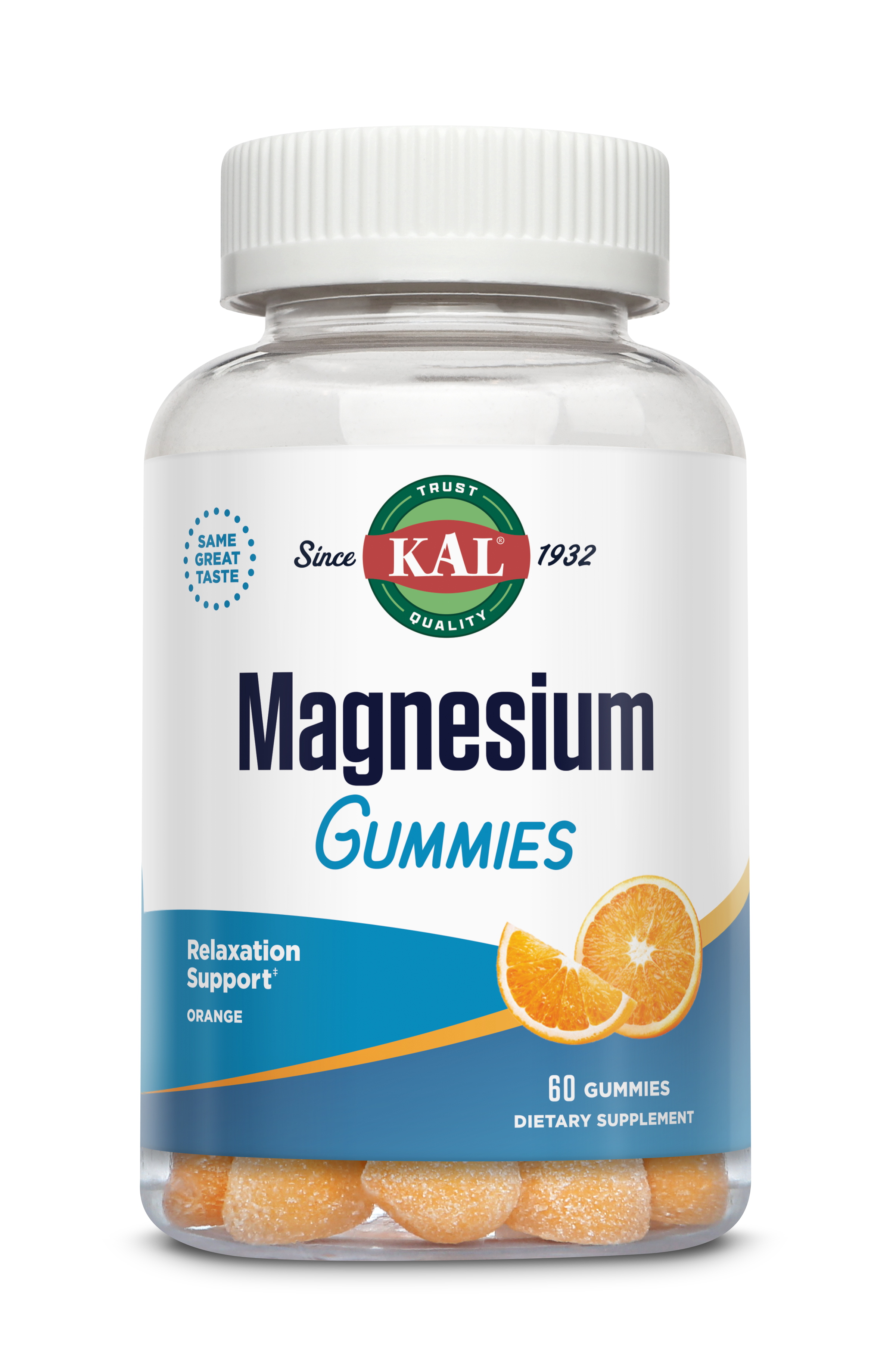 Magnesium Gummies – KAL – 60 jeleuri (gust de portocale) | Secom