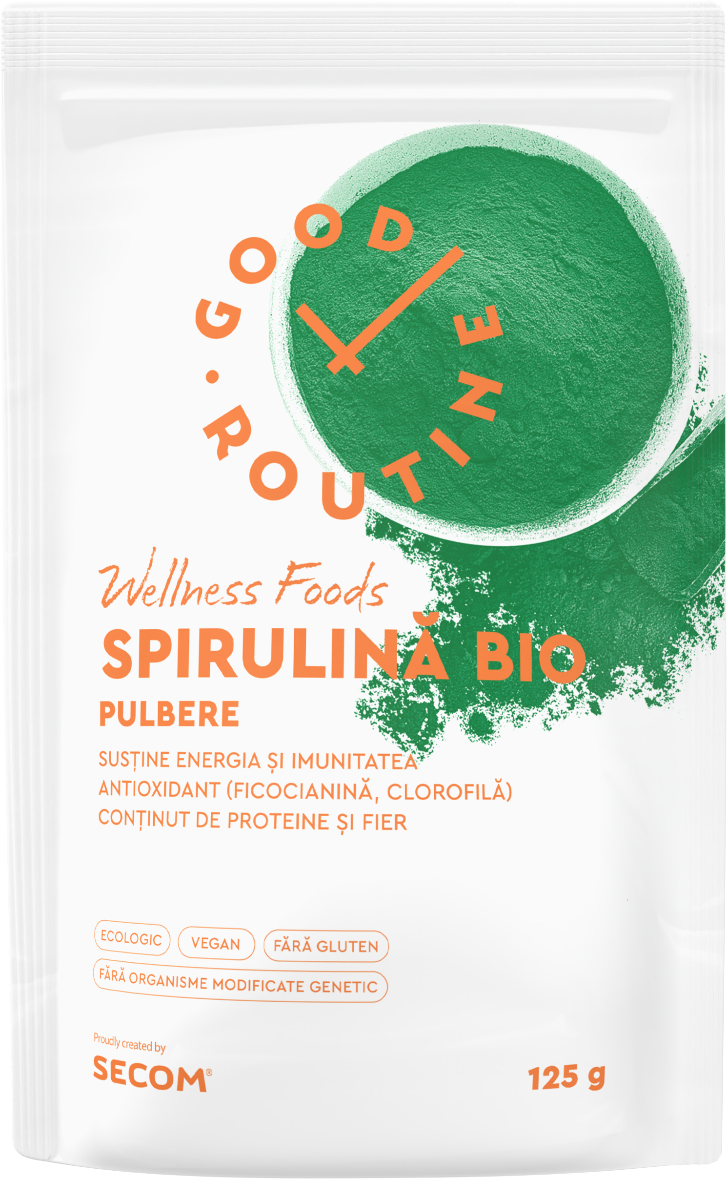 Spirulina BIO – GOOD ROUTINE – 125 g pulbere | Secom