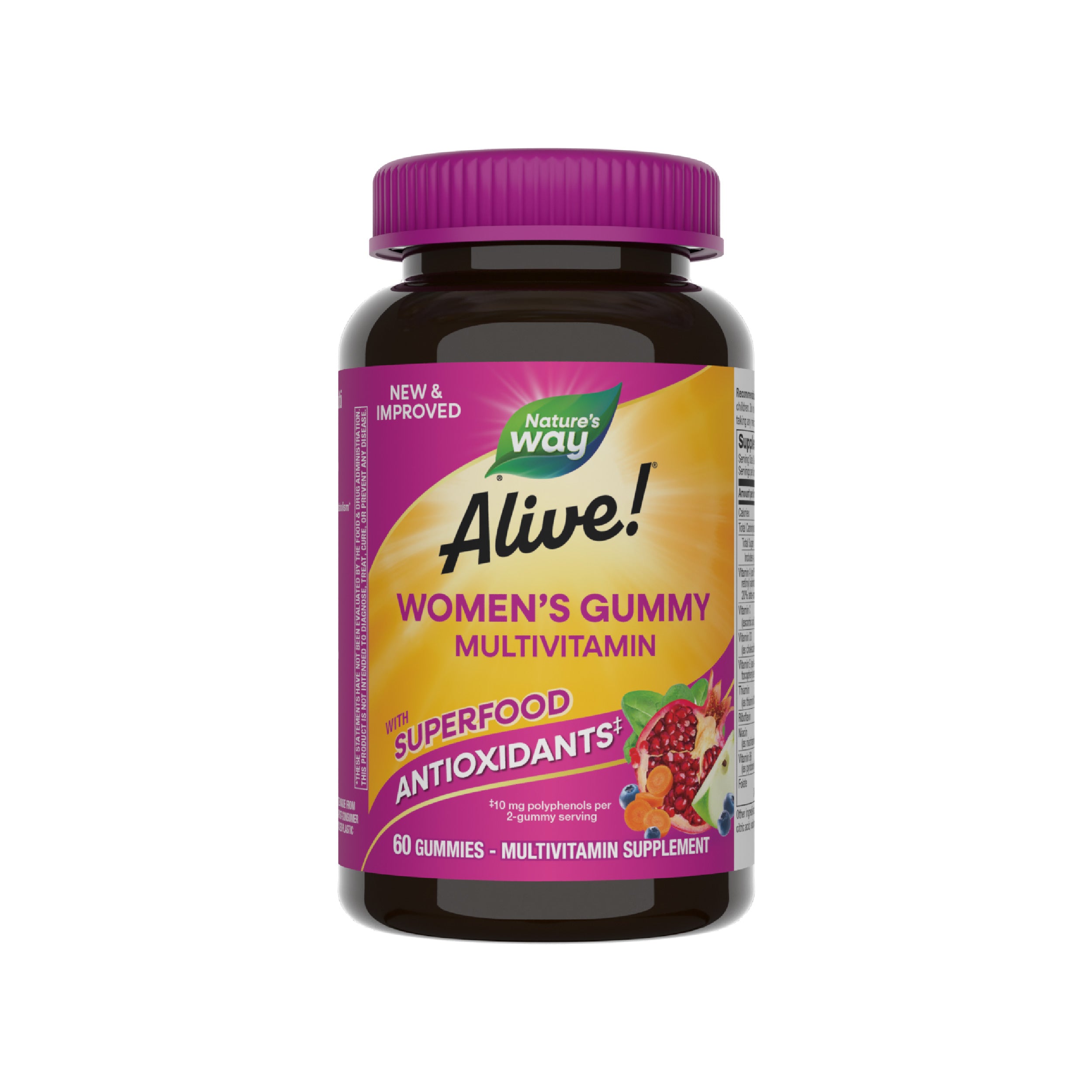 Alive! Women’s Gummy Multivitamin – Natures Way – 60 jeleuri (gust de ...