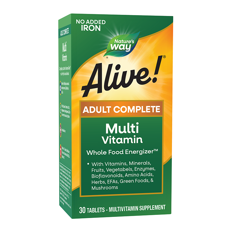 Alive!™ (fara fier adaugat) – Natures Way – 30 tablete | Secom