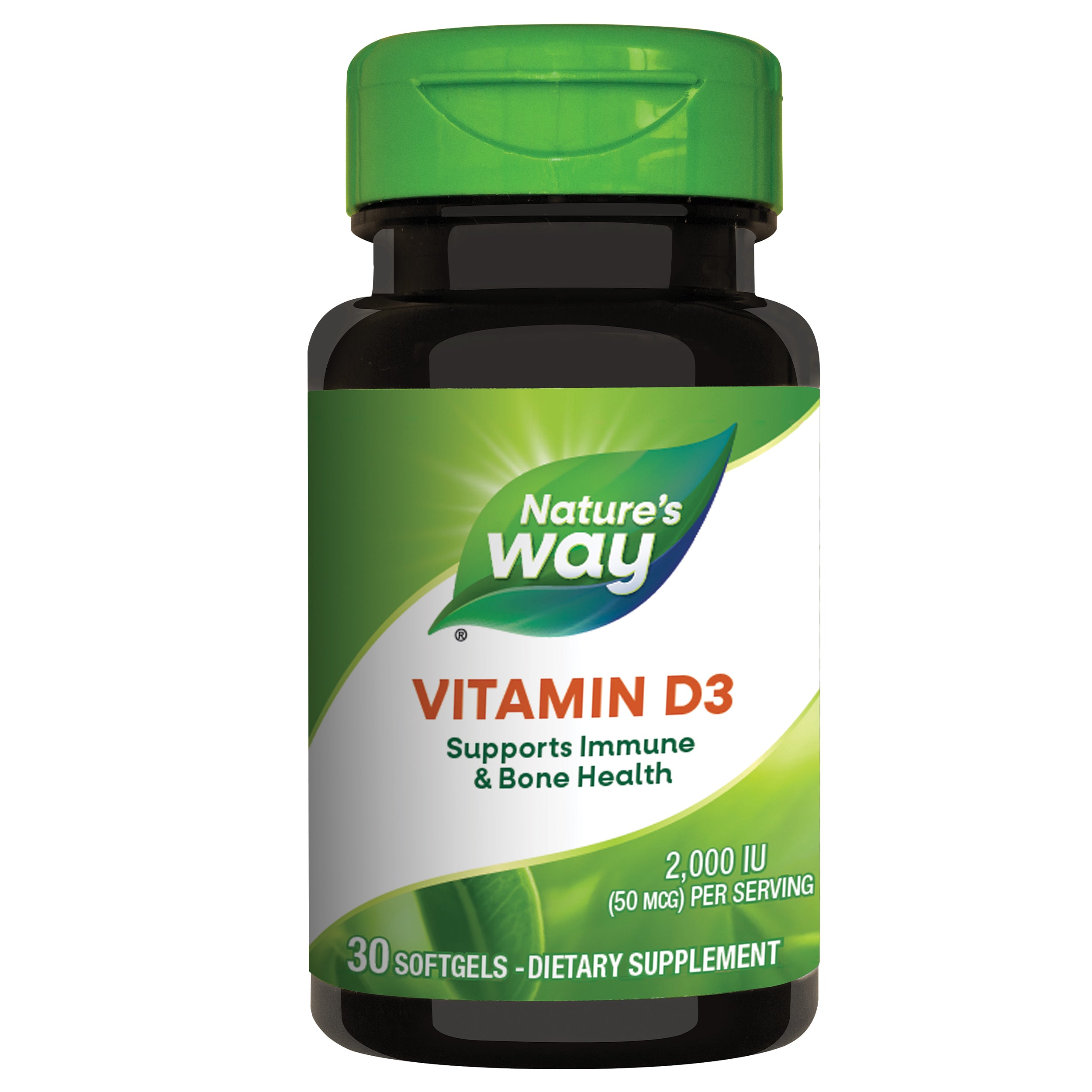 Vitamin D3 2000UI 30 caps – Natures Way – 30 capsule moi | Secom