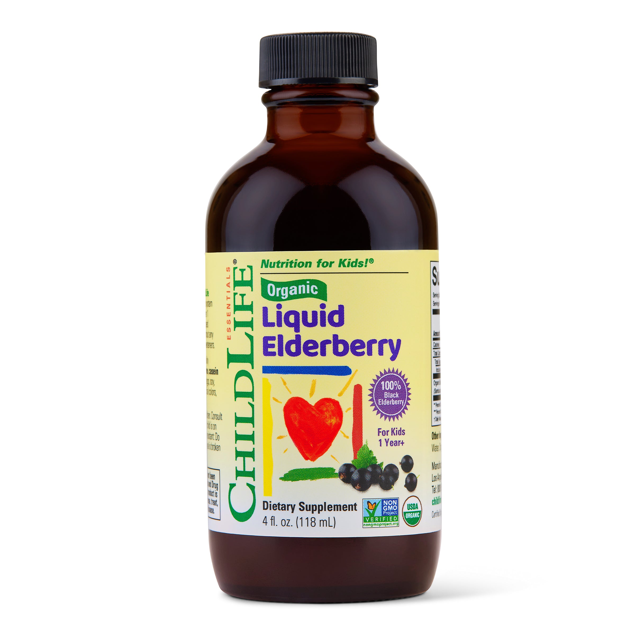 Organic Liquid Elderberry – Childlife Essentials – flacon cu 118 ml ...