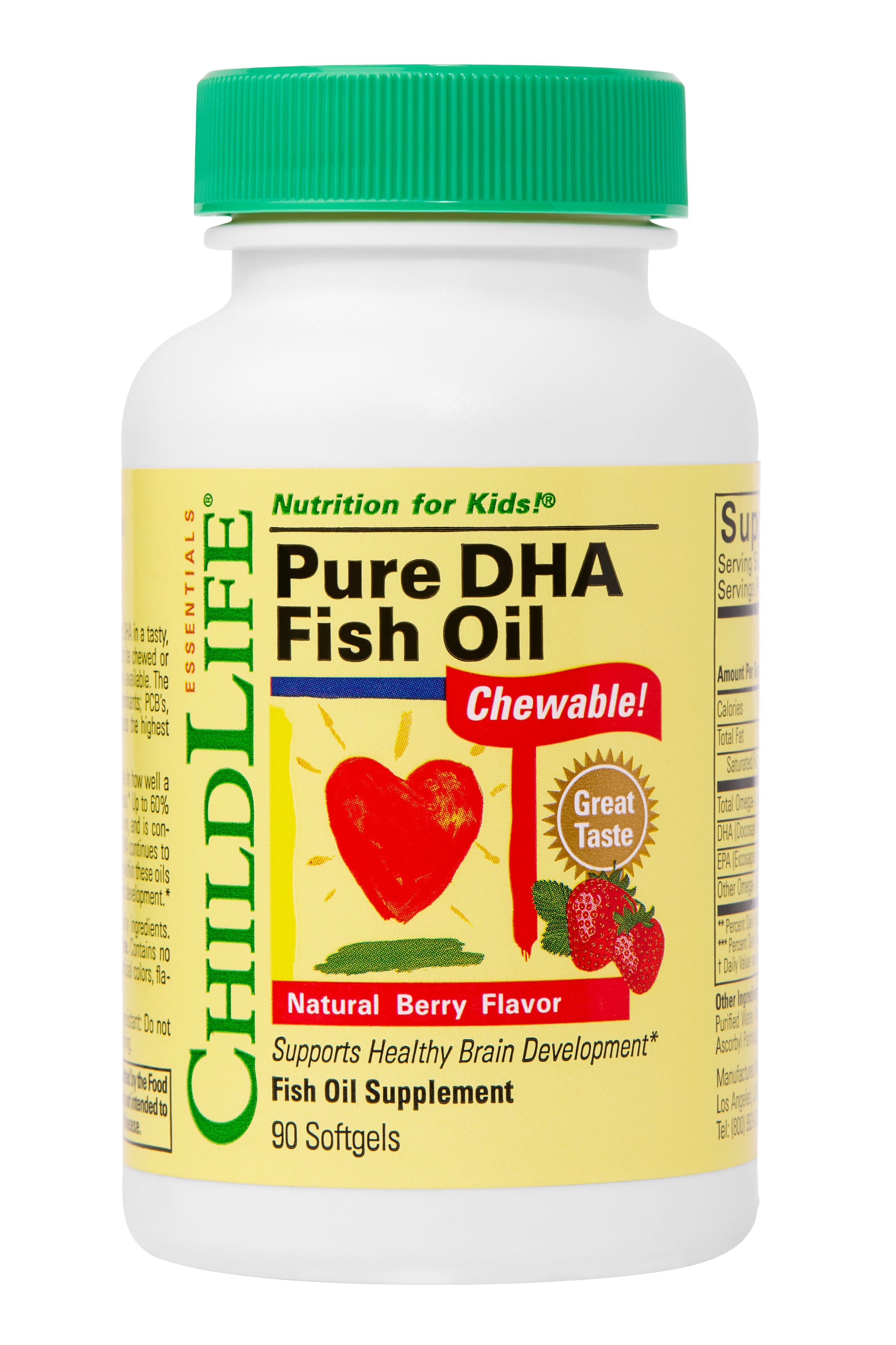 Pure DHA – Childlife Essentials – 90 capsule moi masticabile (gust de ...