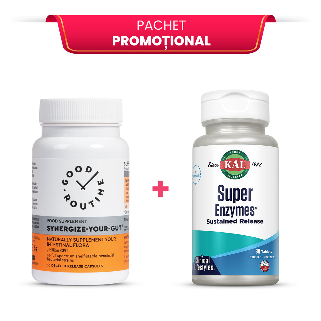Pachet Promotional Super Enzymes™ + Synergize-Your-Gut® 30 caps – Secom ...
