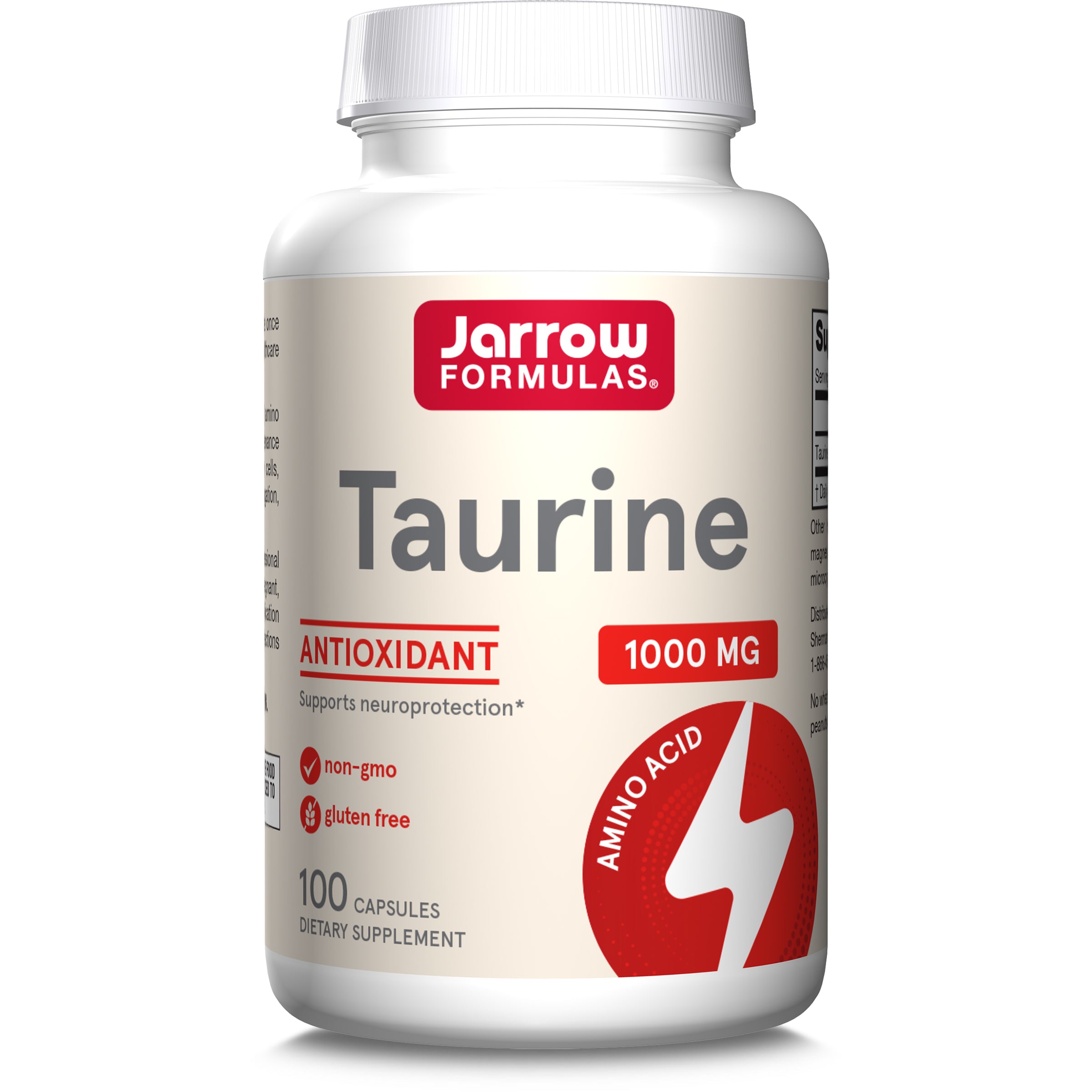 Taurine 1000mg – Jarrow Formulas – flacon cu 100 capsule | Secom