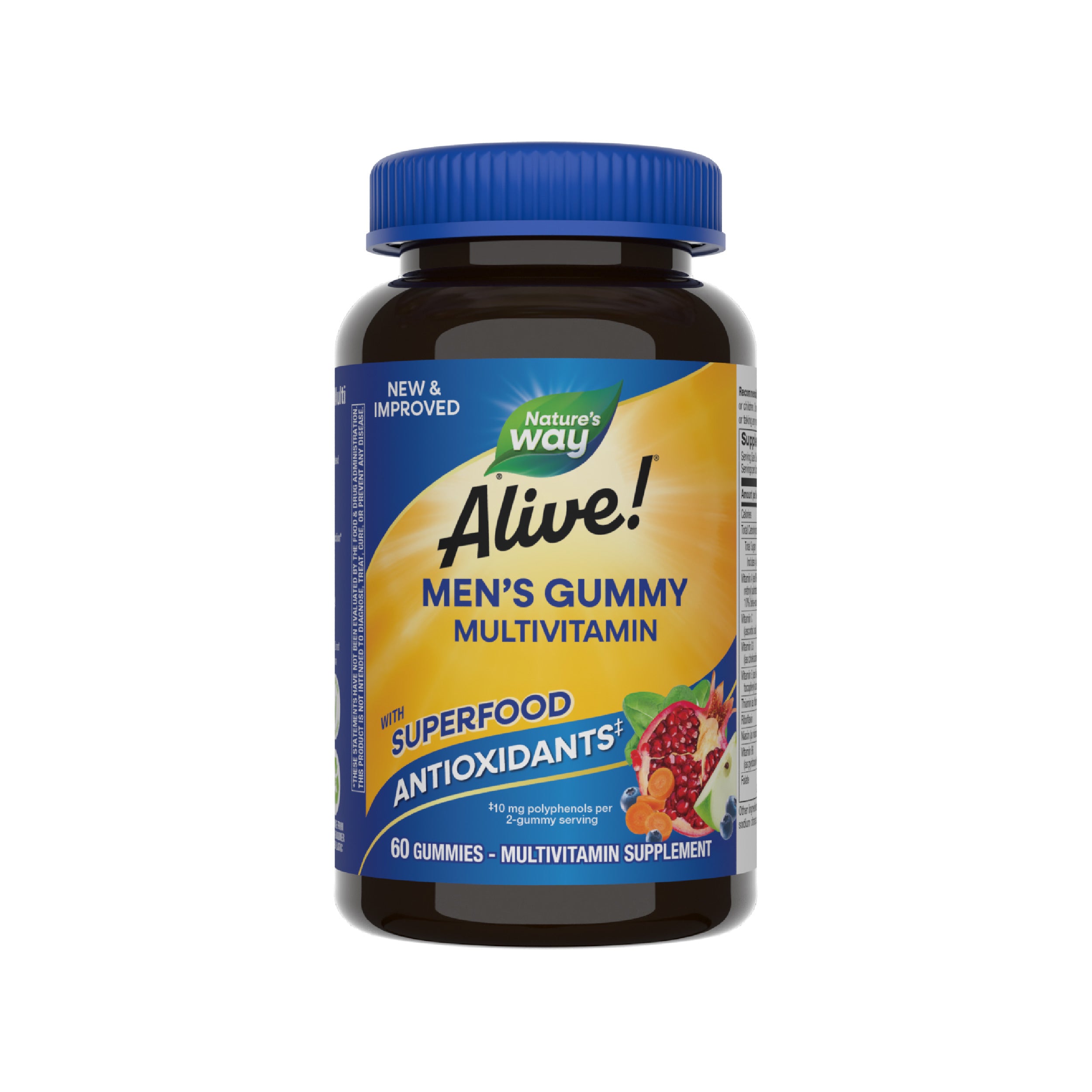 Alive! Men’s Gummy Multivitamin – Natures Way – 60 jeleuri (gust de ...