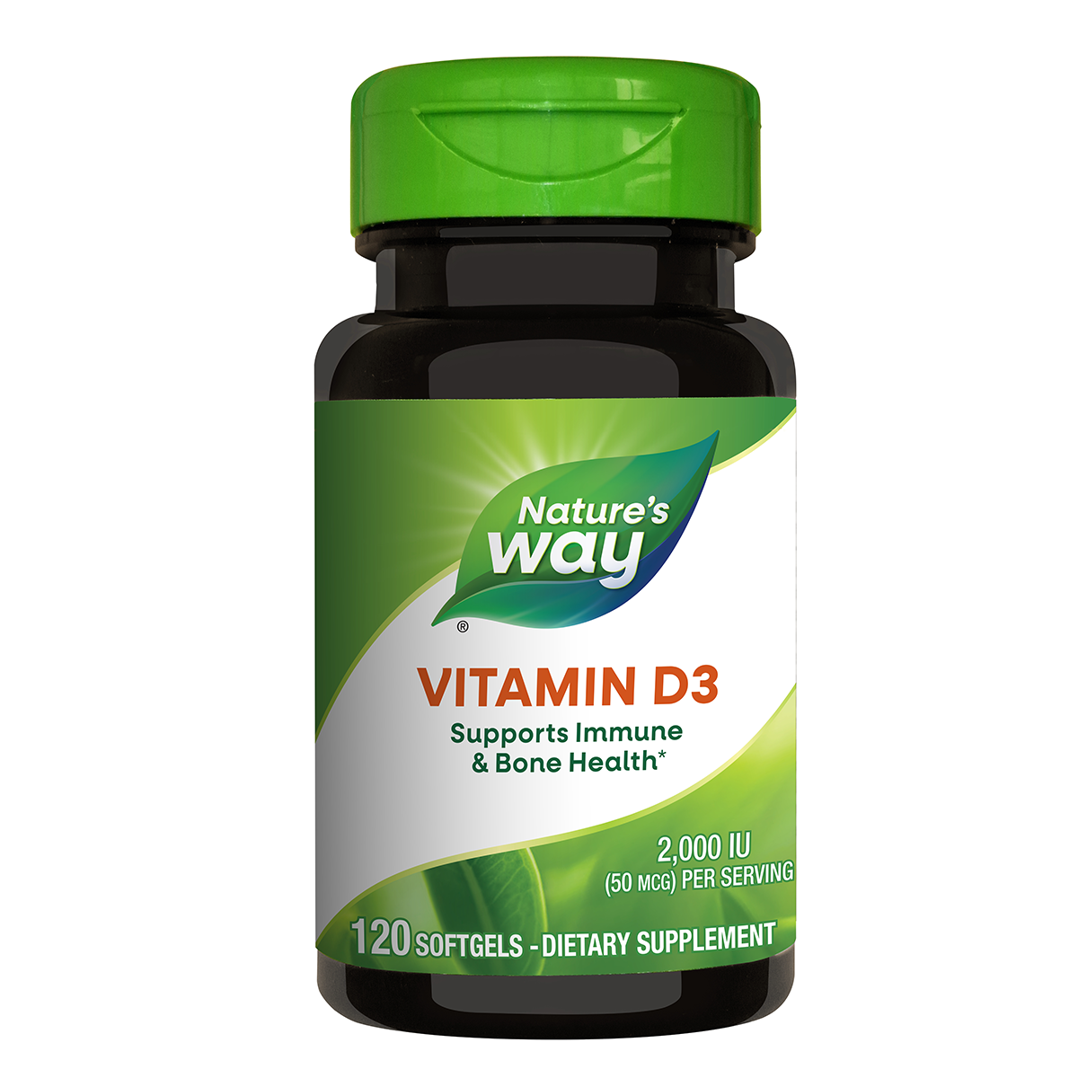 Vitamin D3 2000UI – Natures Way – 120 capsule moi | Secom