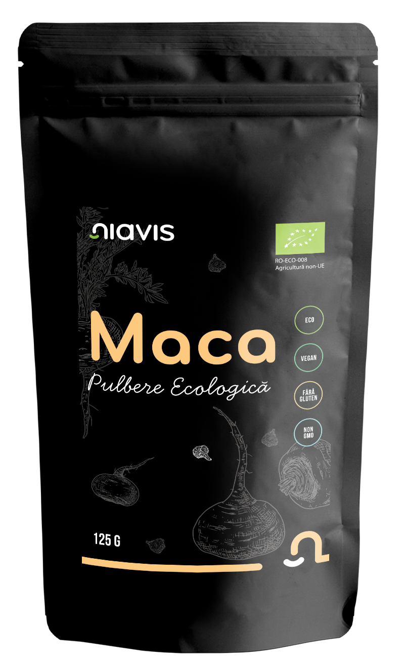 Maca Pulbere Ecologica BIO 125g – NIAVIS | Secom