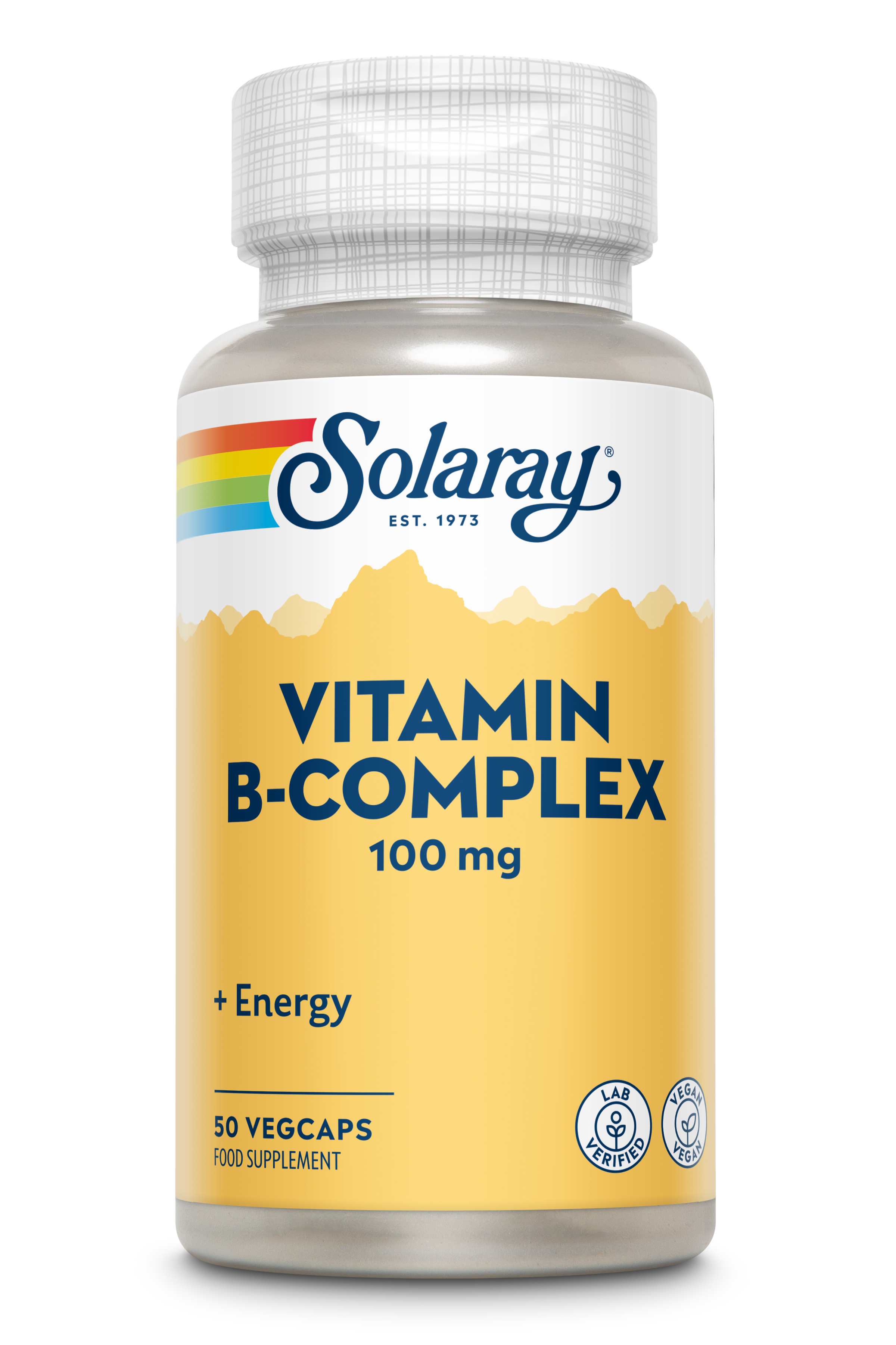 Vitamin B-Complex 100 – Solaray – flacon cu 50 capsule vegetale | Secom
