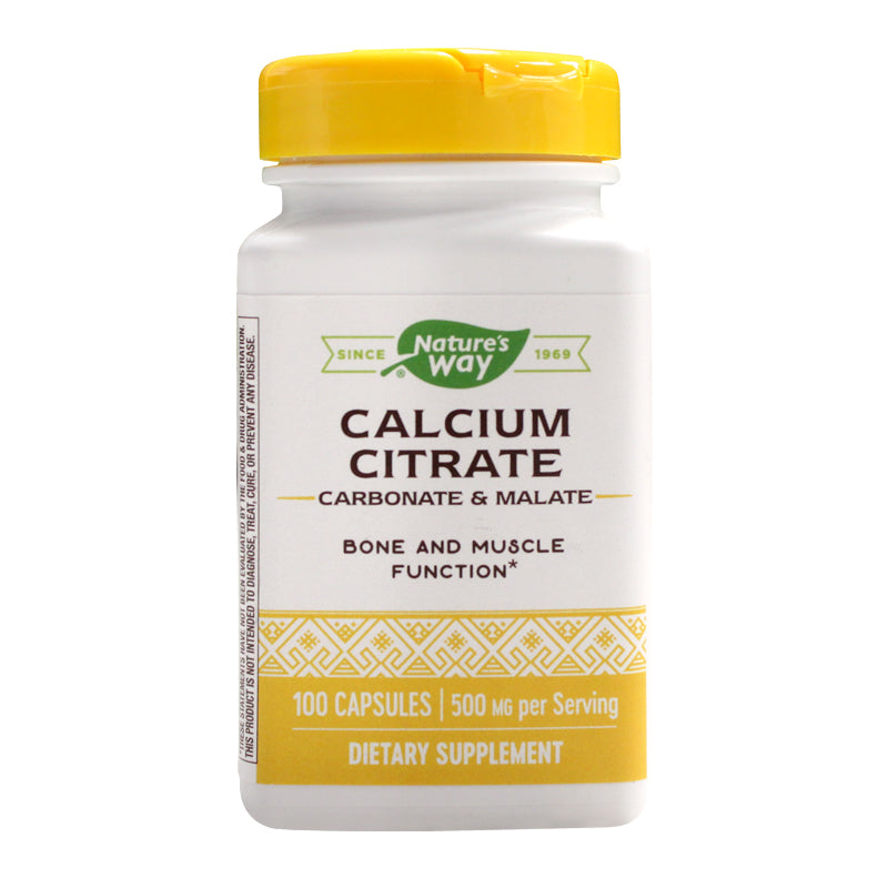 Calcium Citrate Complex – Natures Way – flacon cu 100 capsule & Secom